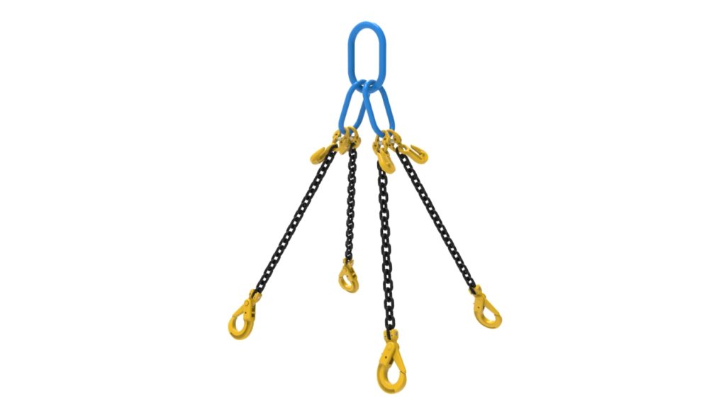 6.7 TONNE 0-45 FOUR LEG CHAIN SLING - Rope and Sling